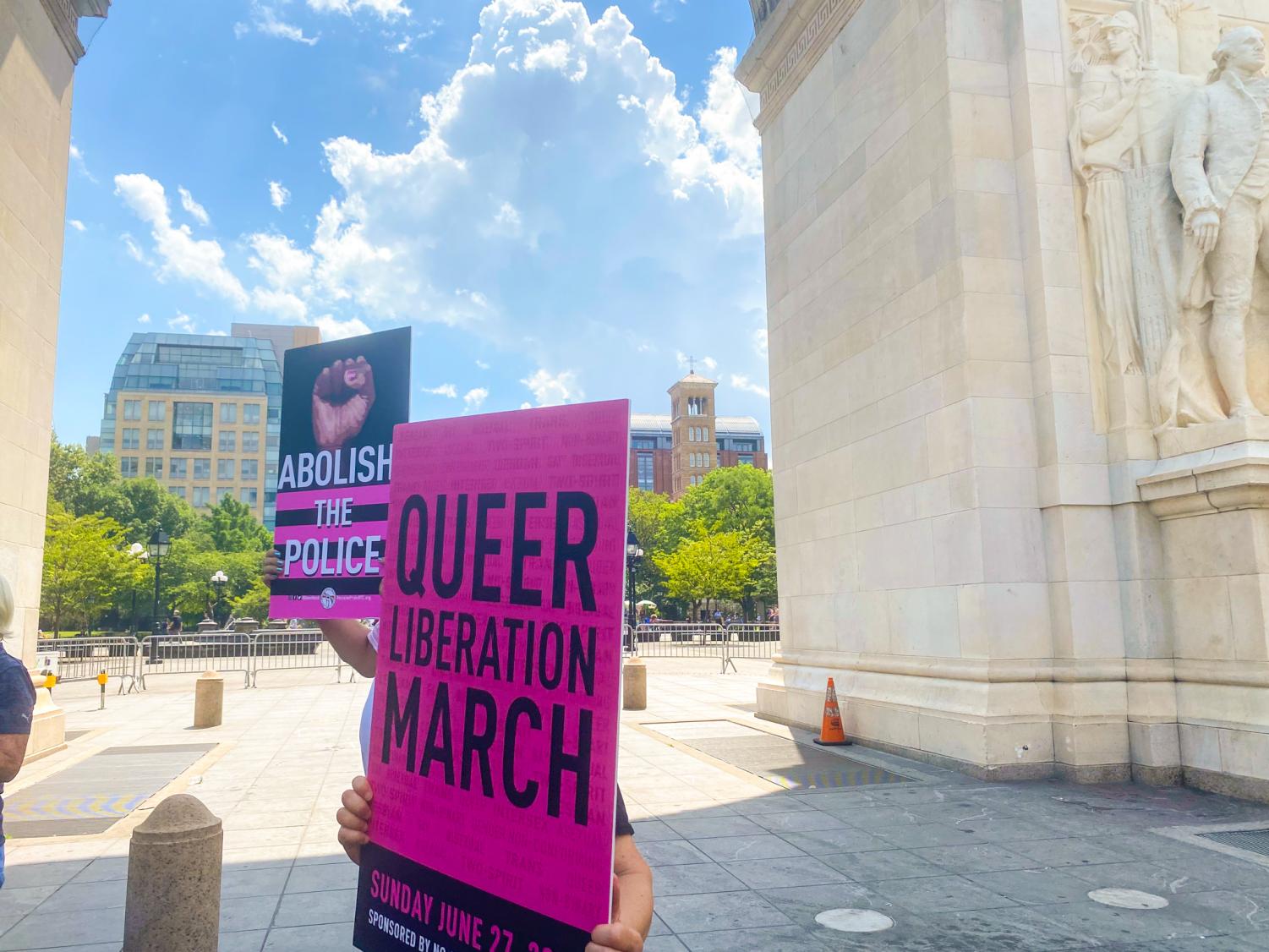 ‘stalking The Celebration Nypd Clashes Disrupt Washington Square Park Pride March Washington